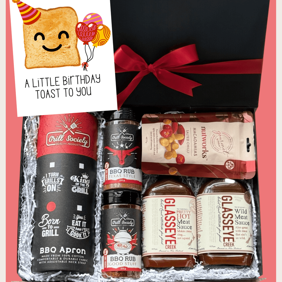 Grill Master’s BBQ Gift Box – Sauces, Rubs & Apron | The Gifting Suite